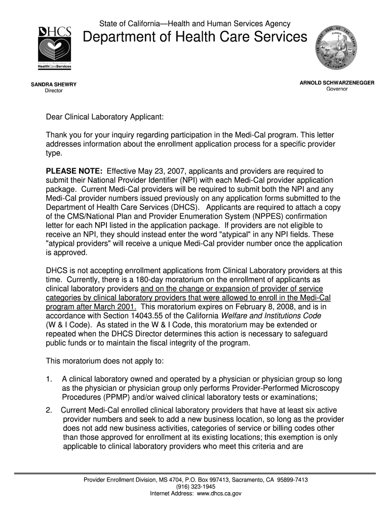 Fillable Online filesaccepttest medi-cal ca DHS Letterhead - California ...