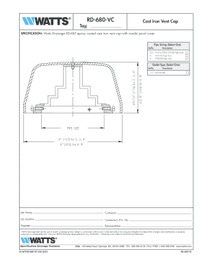 Fillable Online RD-680-VC - Watts Water Technologies Fax Email Print - pdfFiller
