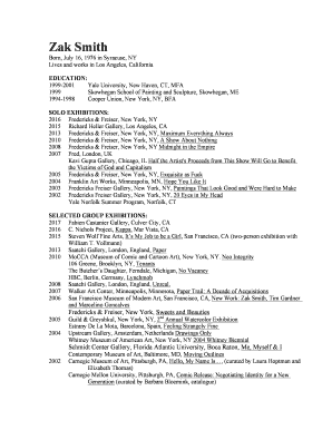 Fillable Online Zak Smith Fax Email Print - pdfFiller