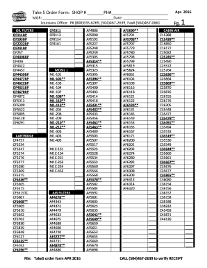 Fillable Online Service Champ Order Form - Luber University Fax Email ...