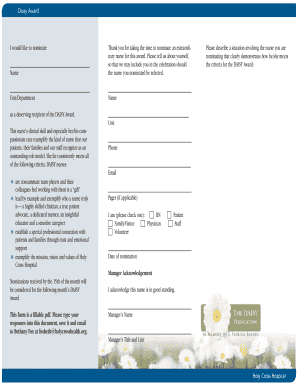 Fillable Online holycrosshealth Daisy Award Brochure Fillable:Layout 1 ...
