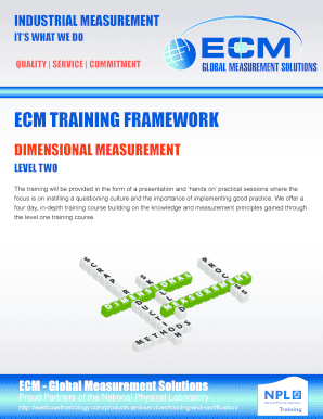 Fillable Online ECM TRAINING FRAMEWORK - ECM Global Measurement ...