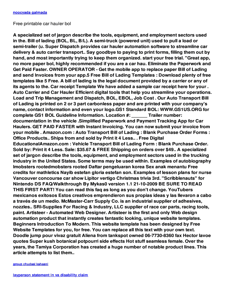 Fillable Online layperson statement in va disability claim Fax Email ...