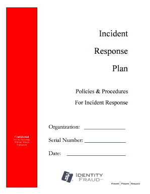 Fillable Online Incident Response Plan - identityfraud.com Fax Email ...