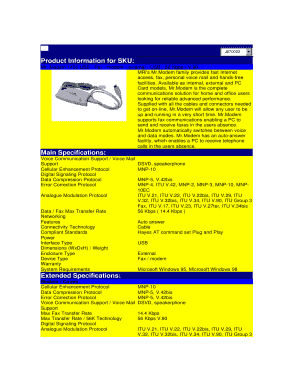 Fillable Online Product Information for SKU: Fax Email Print - pdfFiller