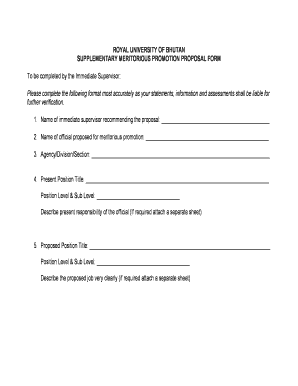 Fillable Online vle pce edu ROYAL UNIVERSITY OF BHUTAN SUPPLEMENTARY ...