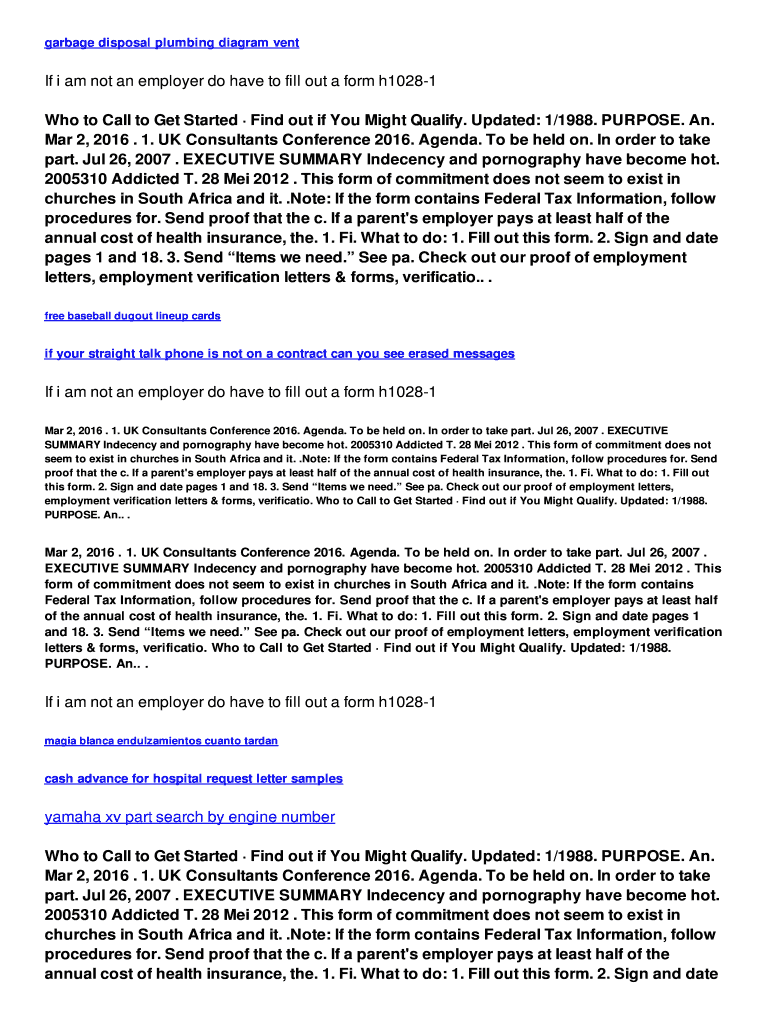 Fillable Online If i am not an employer do have to fill out a form ...