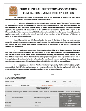 Fillable Online ohio-fda OFDA Firm Membership Application - Ohio ...