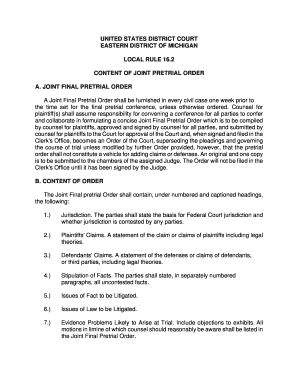 Fillable Online LOCAL RULE 16 Fax Email Print - pdfFiller