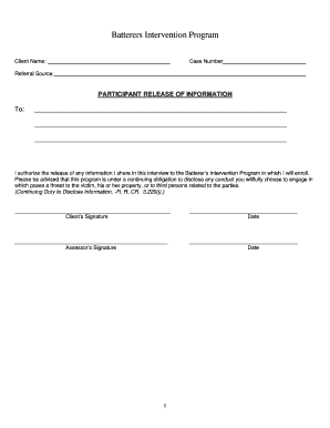 Fillable Online dcf state fl Batterers Intervention Program - dcf state ...
