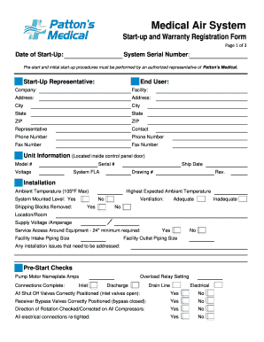 Fillable Online start up form air.xlsx - Patton's Medical Fax Email ...