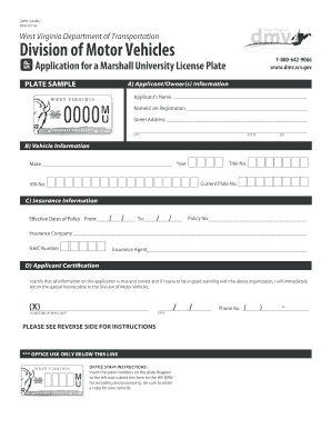 Fillable Online transportation wv DMV-54-MU Fax Email Print - pdfFiller
