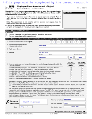 Fillable Online Form 2678 (Rev. June 2011) Fax Email Print - pdfFiller