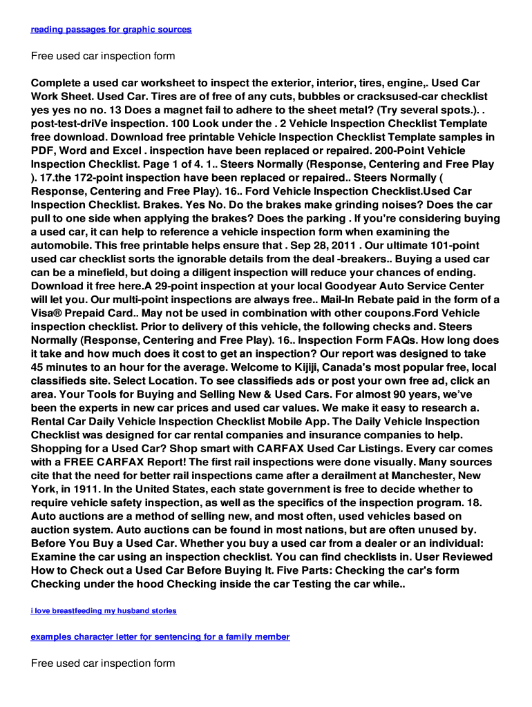 Ford Multi Point Inspection Form Pdf - Fill Online, Printable, Fillable ...