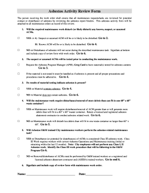 Fillable Online Asbestos Work Form - cpms.sanjoseca.gov Fax Email Print ...
