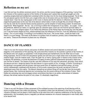 Fillable Online Reflection on my art - Galleri New Form Fax Email Print ...