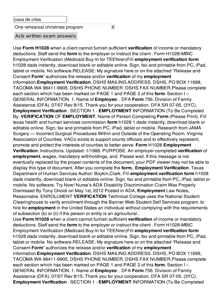 Fillable Online employment verification form 1028 - pj.getpokemons.com ...