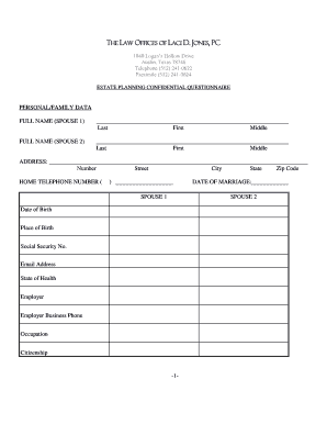 Fillable Online THE LAW O LACI D. JONES PC Fax Email Print - pdfFiller