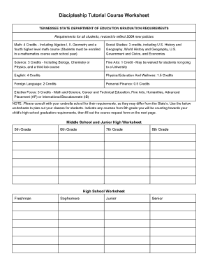 Discipleship Tutorial - Fill Online, Printable, Fillable, Blank | pdfFiller