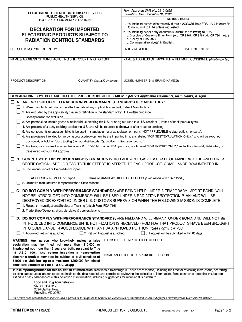 Fillable Online declaration for imported electronic products subject to ...