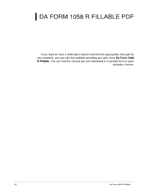 Fillable Online Da Form 1058 R Fillable. da form 1058 r fillable Fax ...