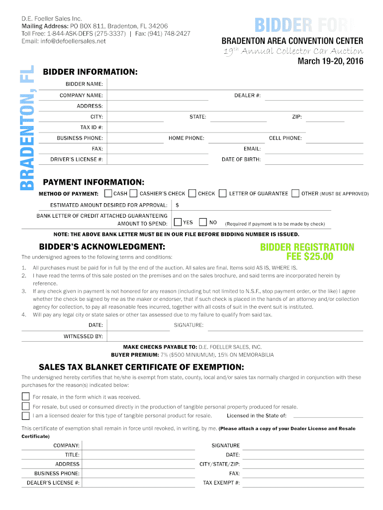 Fillable Online DEFS 19th Annual Consignment Form v2.indd - S3 amazonaws com Fax Email Print ...