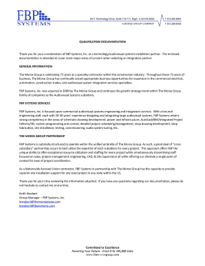 Fillable Online QUALIFICATION DOCUMENTATION GENERAL INFORMATION Fax Email Print - pdfFiller