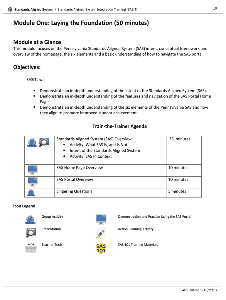 Fillable Online websites pdesas Standards Aligned System - websites ...