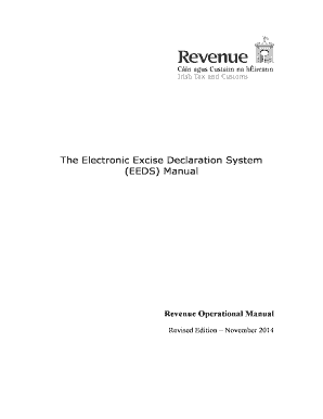 Fillable Online revenue The Electronic Excise Declaration System (EEDS ...