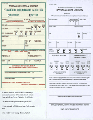 Fillable Online co schuylkill pa MICROCHIP MPLANTING BV D D D D D - co ...