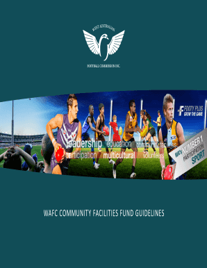 Fillable Online WAFC Community FACilities Fund Guidelines - wafooty.com ...