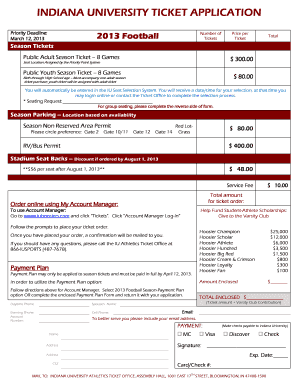 Fillable Online INDIANA UNIVERSITY TICKET APPLICATION - grfx.cstv.com ...