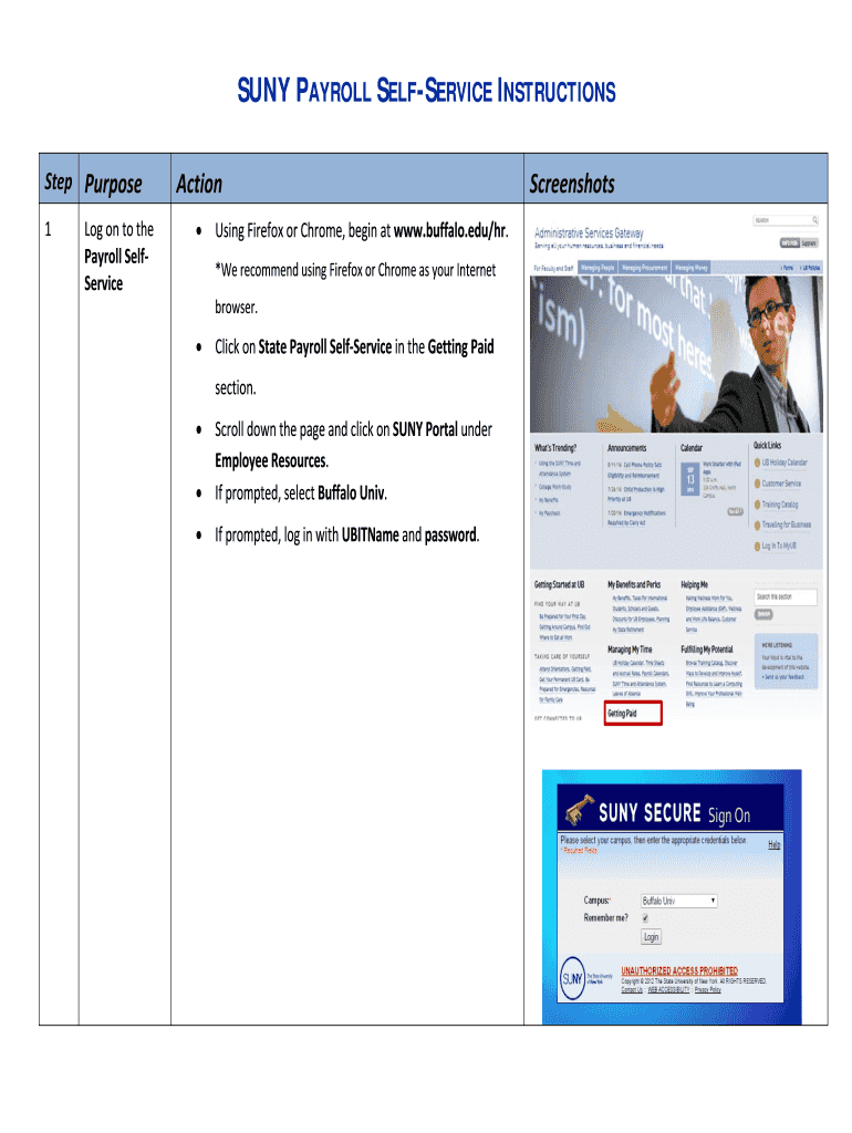 Fillable Online Payroll Self Service Quick Guide.docx Fax Email Print ...