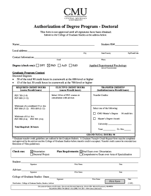 Fillable Online cmich This form is not approved until all signatures ...