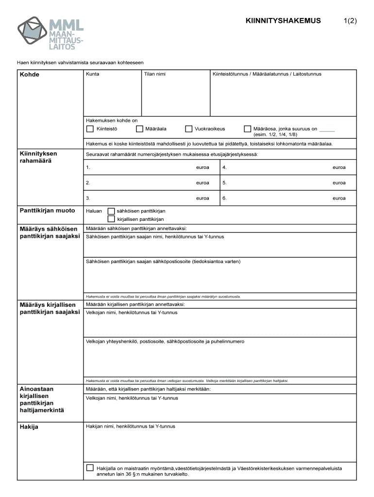 Fillable Online lomake 1(2) - lomake.fi Fax Email Print - pdfFiller