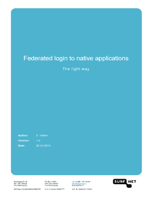 Fillable Online Federated login to native applications Fax Email Print ...