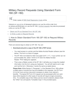 Fillable Online Military Record Requests Using Standard Form Fax Email ...