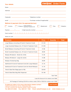 Fillable Online medpac order form - cdn.shopify.com Fax Email Print - pdfFiller