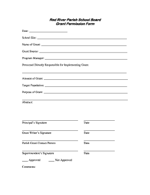 Fillable Online Grant Permission Form Fax Email Print - pdfFiller
