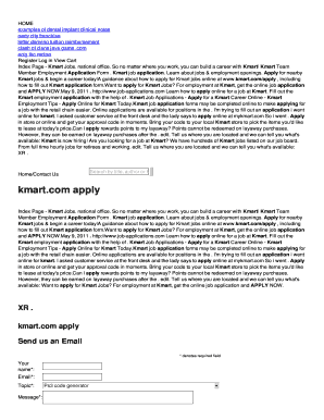 Fillable Online kmart.com apply Fax Email Print - pdfFiller