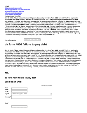 Fillable Online da form 4856 failure to pay debt - lk.makinbabies.com ...