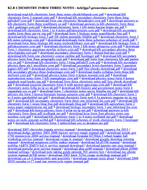 Fillable Online 6eh2jgu7 pressrelase KLB CHEMISTRY FORM THREE NOTES ...