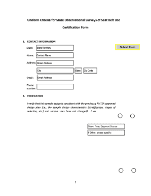 Fillable Online Uniform Criteria for State Observational Surveys of ...