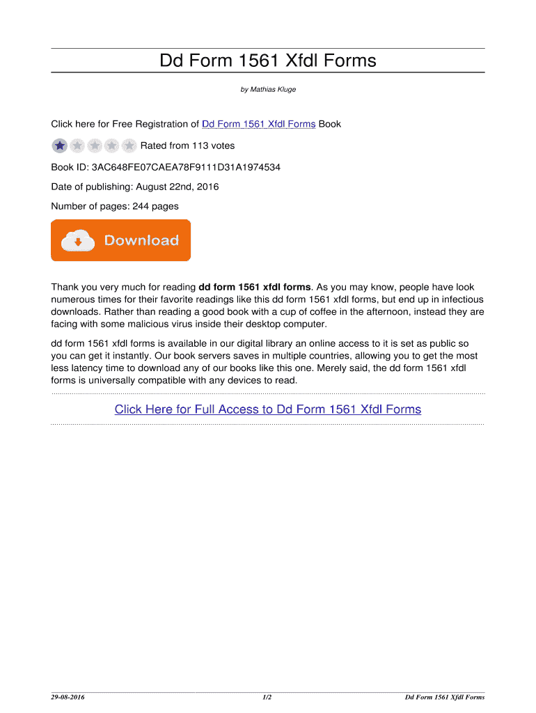 Fillable Online bookworryempty Dd Form 1561 Xfdl Forms. dd form 1561 ...