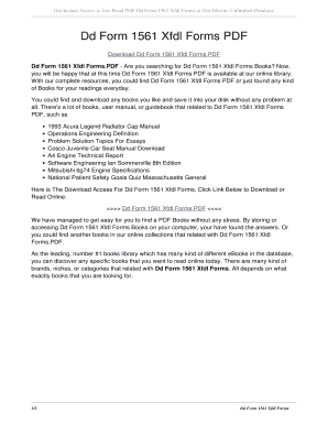 Fillable Online Dd Form 1561 Xfdl Forms PDF. dd form 1561 xfdl forms ...