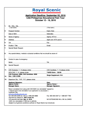 Fillable Online PR Philippines FAM - Application Form Fax Email Print ...