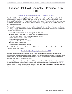 Prentice Hall Gold Geometry - Fill Online, Printable, Fillable, Blank ...