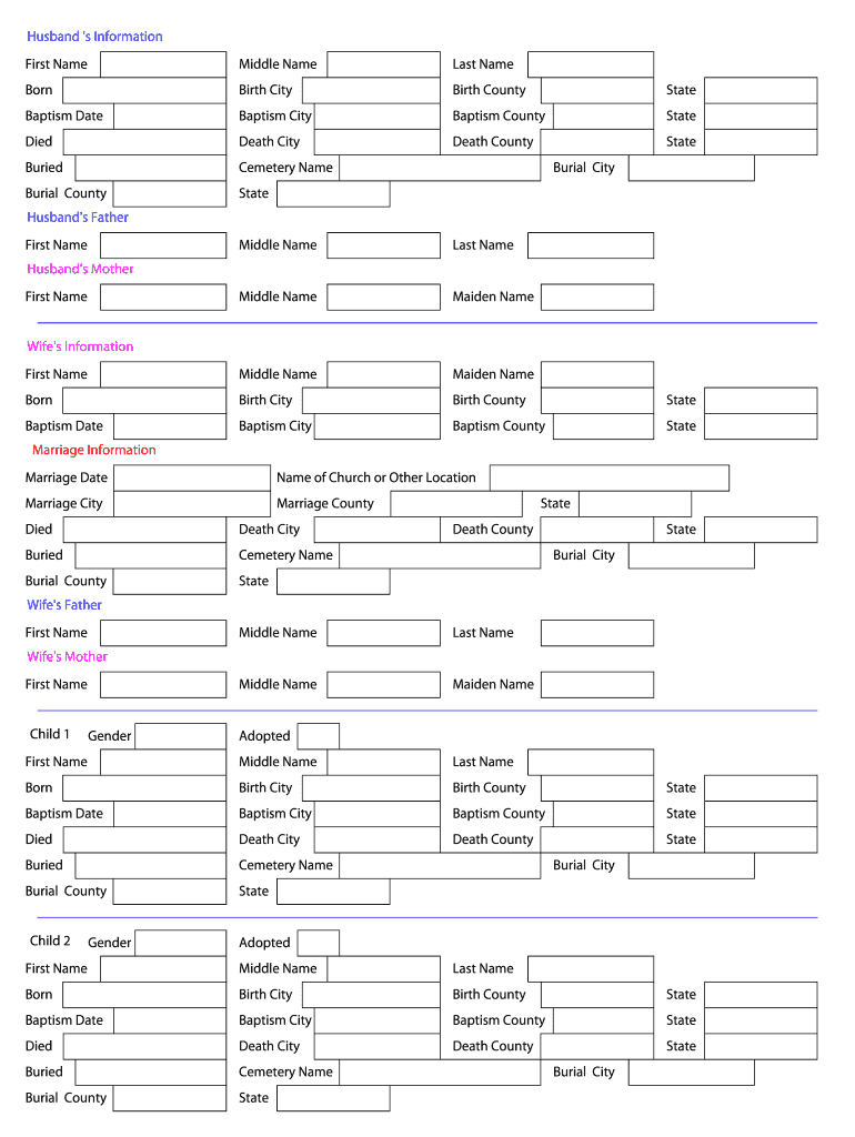 Fillable Online weidner Husband 's Information Fax Email Print - pdfFiller