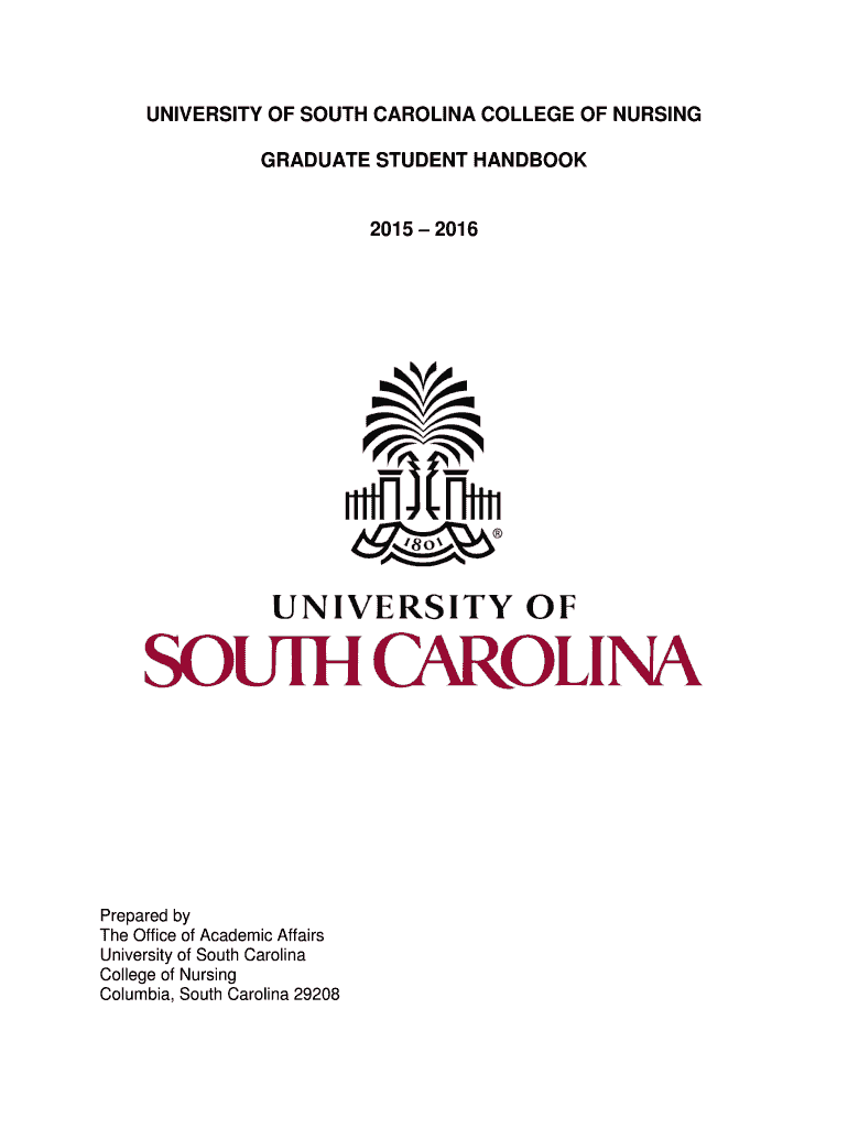 Fillable Online sc UNIVERSITY OF SOUTH CAROLINA COLLEGE OF NURSING Fax ...