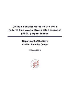 Fillable Online (FEGLI) Open Season Fax Email Print - pdfFiller